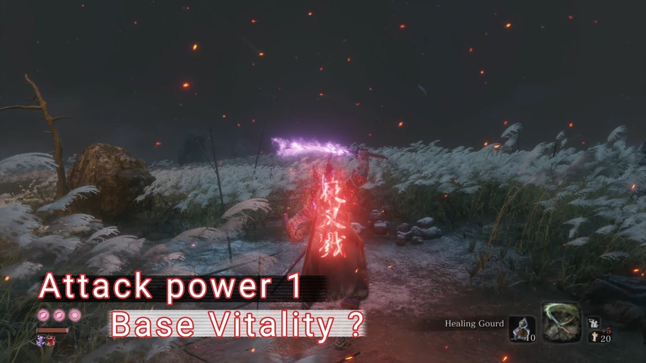 Sekiro : AP1 Base vitality? last boss - YouTube