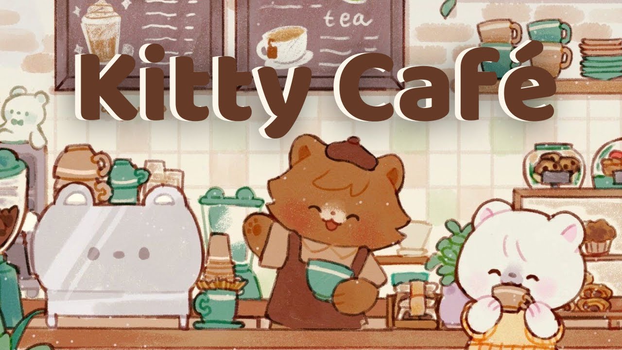 Kitty Coffee Shop ☕ 1 Hr Songs 😽 lofi chill 【Cute lofi music mix】 🍪 study/aesthetic/chill/relax ...
