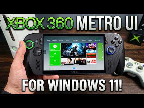 Xbox 360 Metro Dashboard UI For Windows 11!