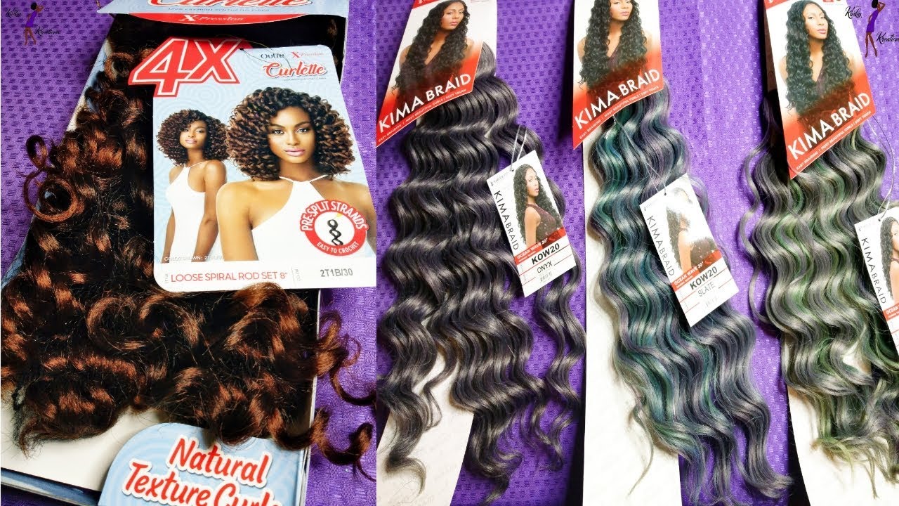 New Kima Braid Ocean Wave Special colors | Outre Curlette Loose Spiral ...