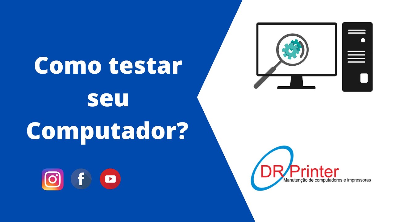 Como testar seu computador - YouTube