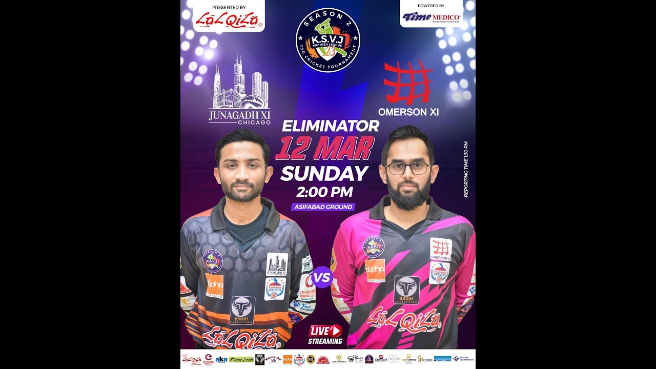 Ksvj Hardball T20 Premier League Season 2 Eliminator Junagadh Xi Vs