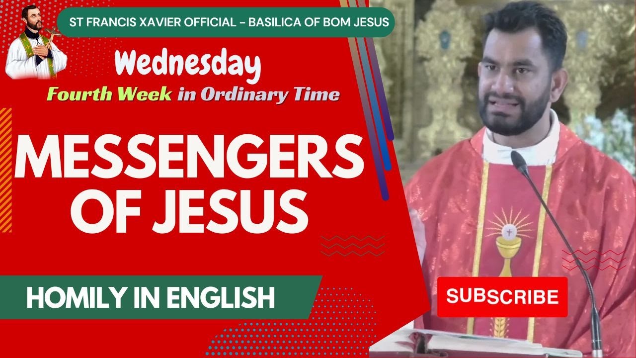 Messengers of Jesus 🙏 Homily in English 🙏5 Feb 2025 #faith # ...