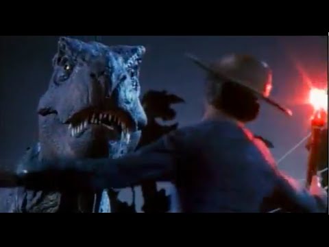 Tim Burton's Jurassic Park: T Rex Scene (1990) - YouTube