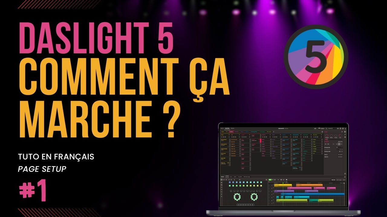 Tutoriel Français sur Daslight 5 | Page Setup - YouTube