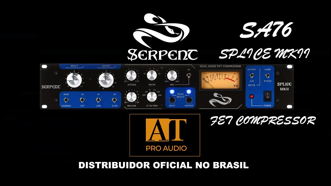 SERPENT AUDIO SA-76 SPLICE MKII DUAL MODE FET COMPRESSOR - AT PROAUDIO ...