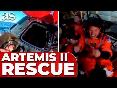 REKAMAN MENAKJUBKAN TERUNGKAP: PENYELAMATAN awak Artemis II terlihat dari SUDUT PANDANG ORANG PER...