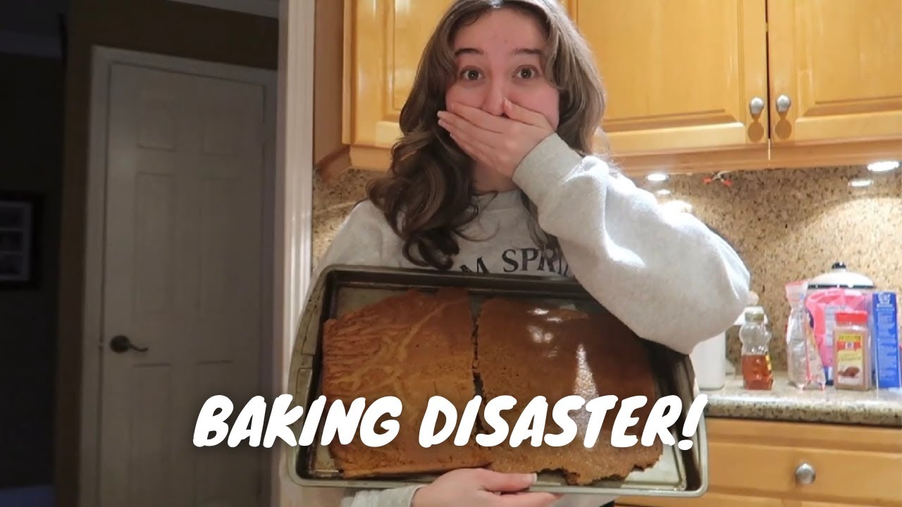 BAKING DISASTER | 12 Days of Vlogmas Day 12 - YouTube