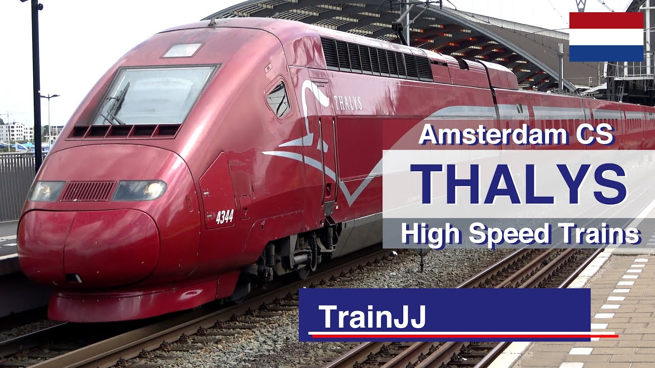 Thalys High Speed Trains at Amsterdam CS | Thalys changed to Eurostar ...