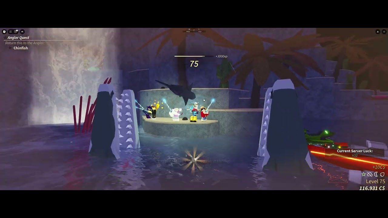 FISCH CRAZY 32X SERVER LUCK - YouTube
