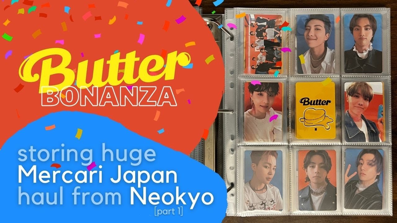 Butter Bonanza | Storing My Neokyo/Mercari Japan Haul | BTS Photocard ...