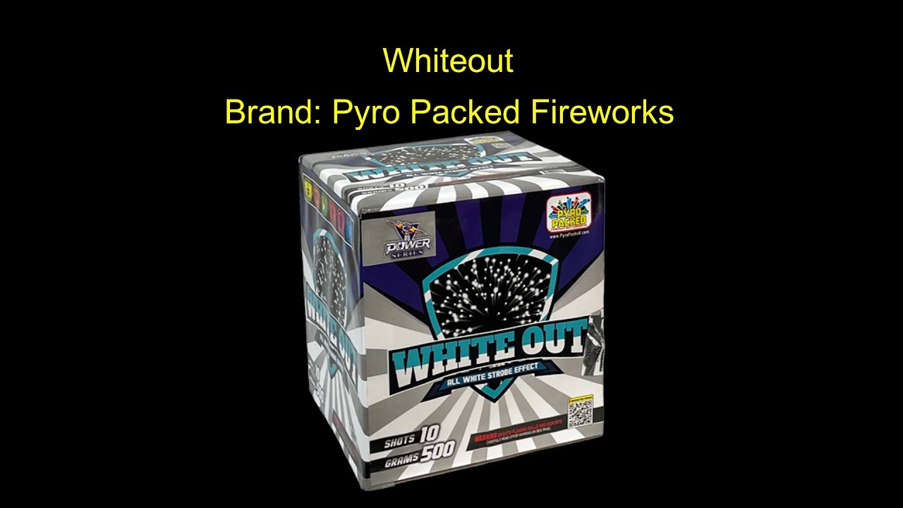 Whiteout Pyro Packed Fireworks - YouTube