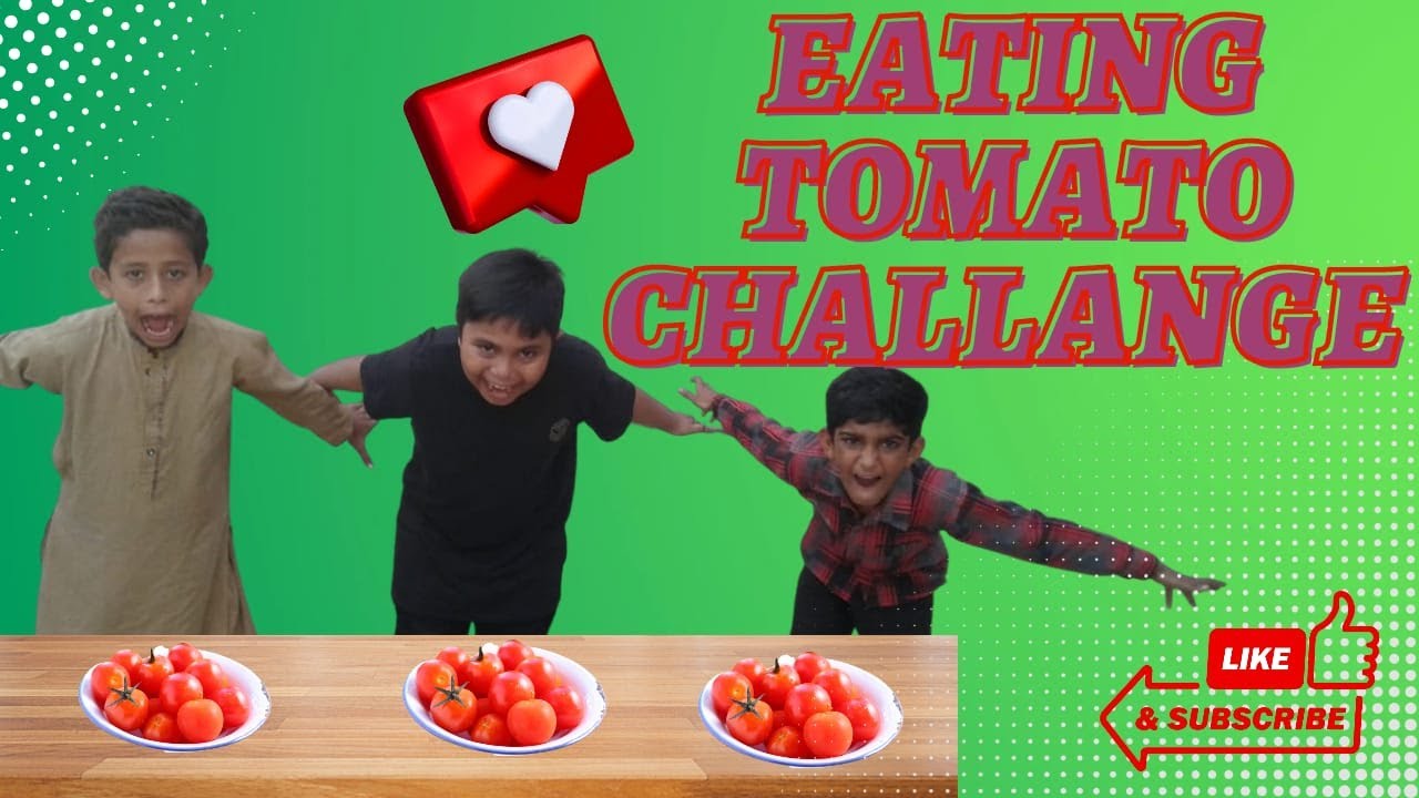 1 Bite Tomato Eating Challenge 🍅 || Ayan Prince World - YouTube