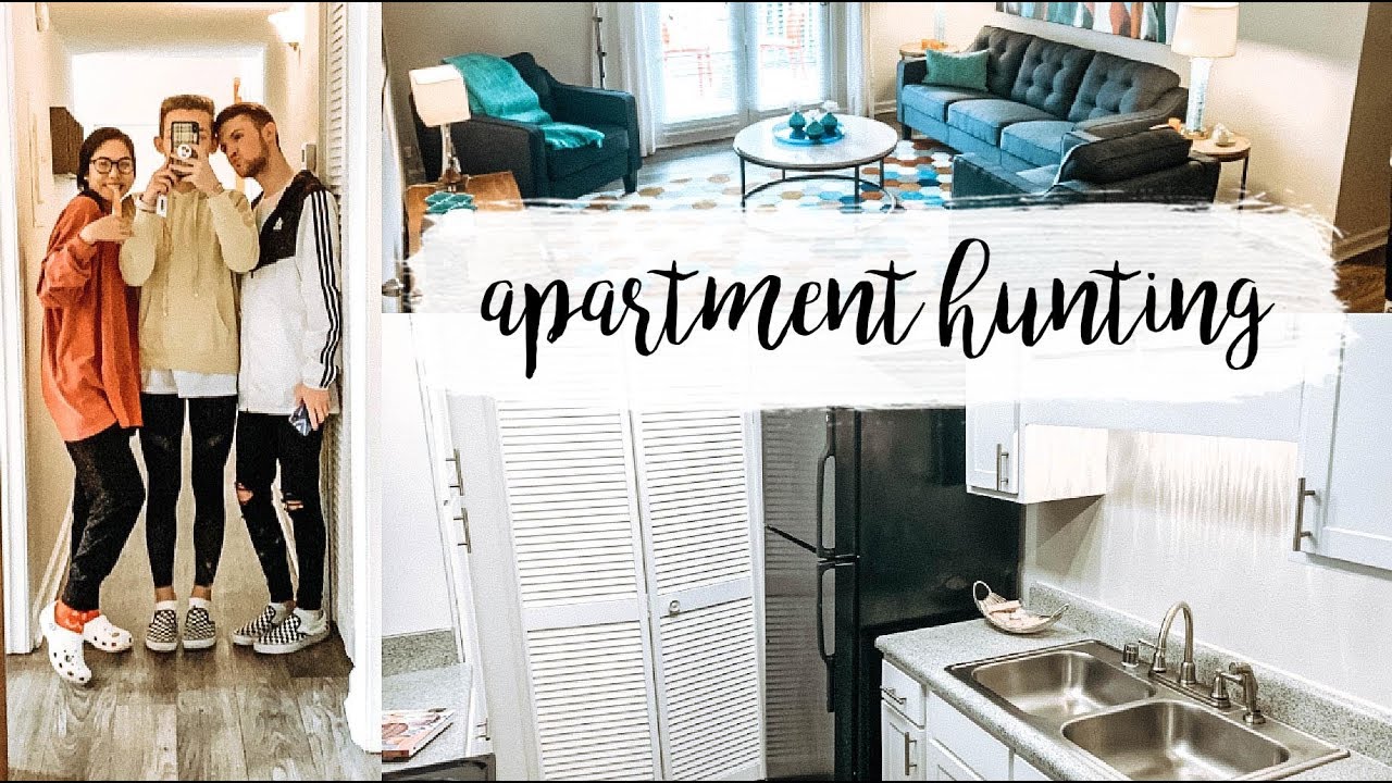 first apartment hunting + empty apartment tour - YouTube