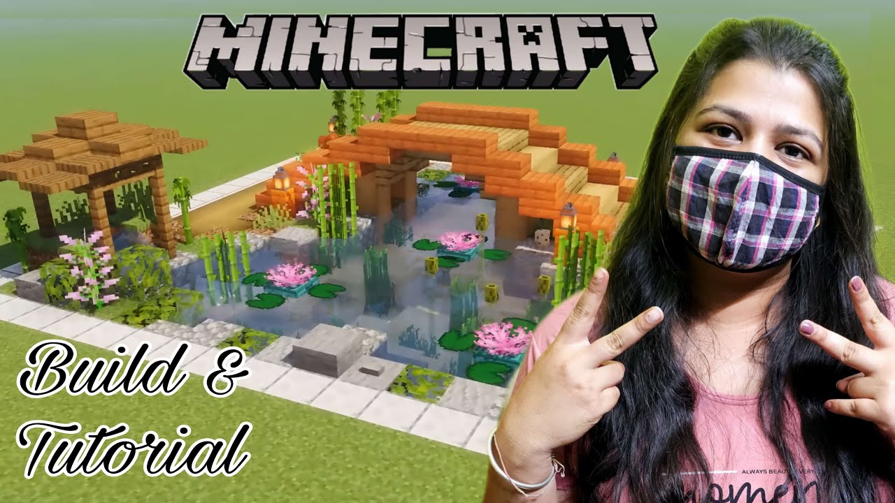 How To BUILD A KOI POND😍🥰 | MINECRAFT | TUTORIAL - YouTube