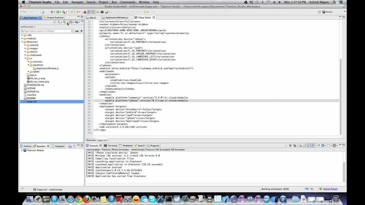 Titanium App Native Extension - YouTube