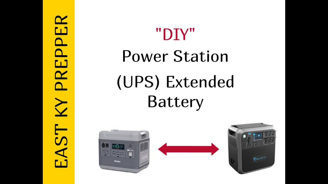 "DIY" POWER STATION (UPS) EXTENDED BATTERY HACK - YouTube