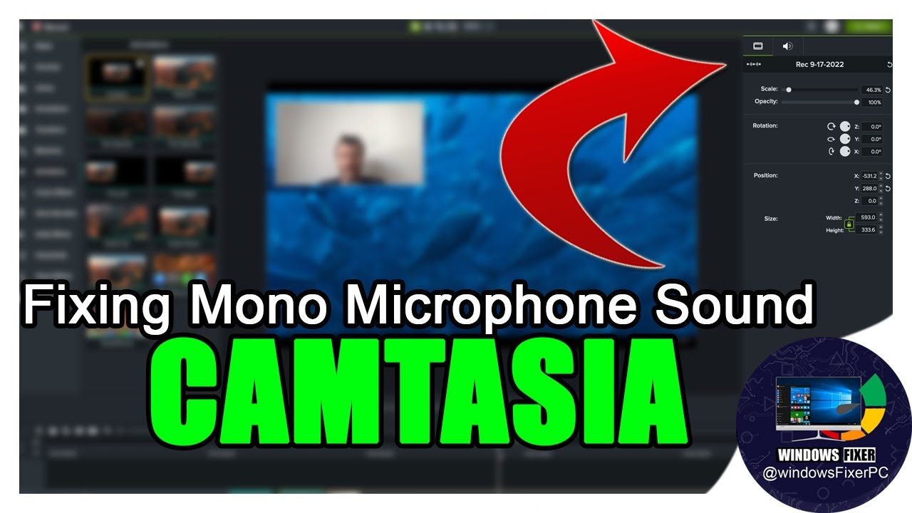 Fixing Mono Microphone Sound in Camtasia: Audio Balance Solutions - YouTube