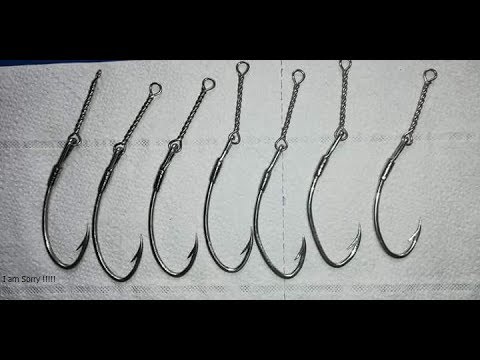 How to hook fishing ,atfishing with hand forged fish hook - YouTube