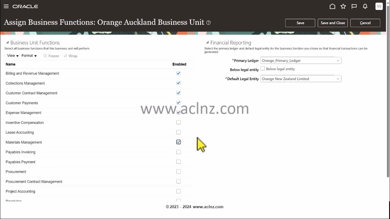 How to assign Business Unit the Business Functions in Oracle Fusion SaaS Cloud? (Rel 13 / Ver ...