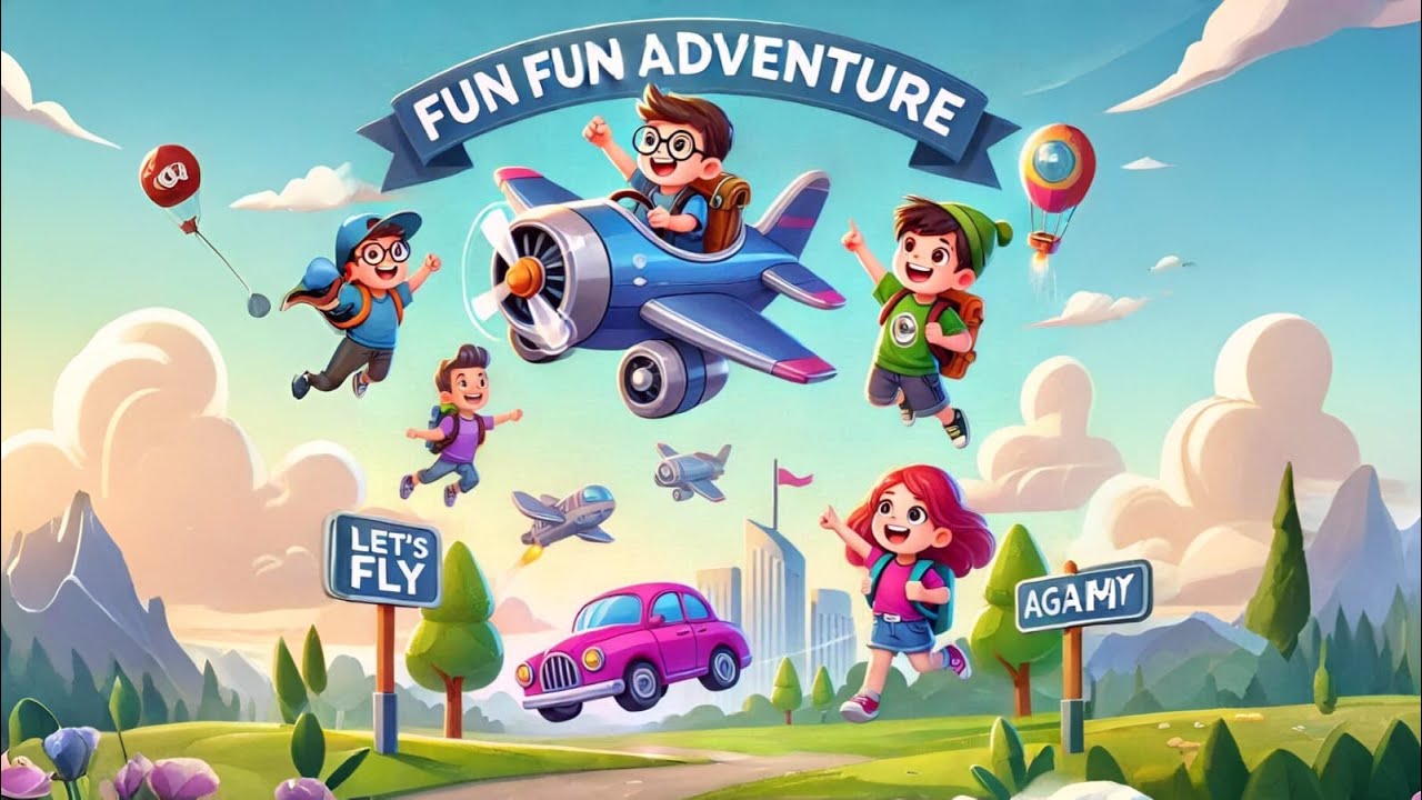 The Magic Flying Car Song, Fun Kid's Adventure Song #animated # ...