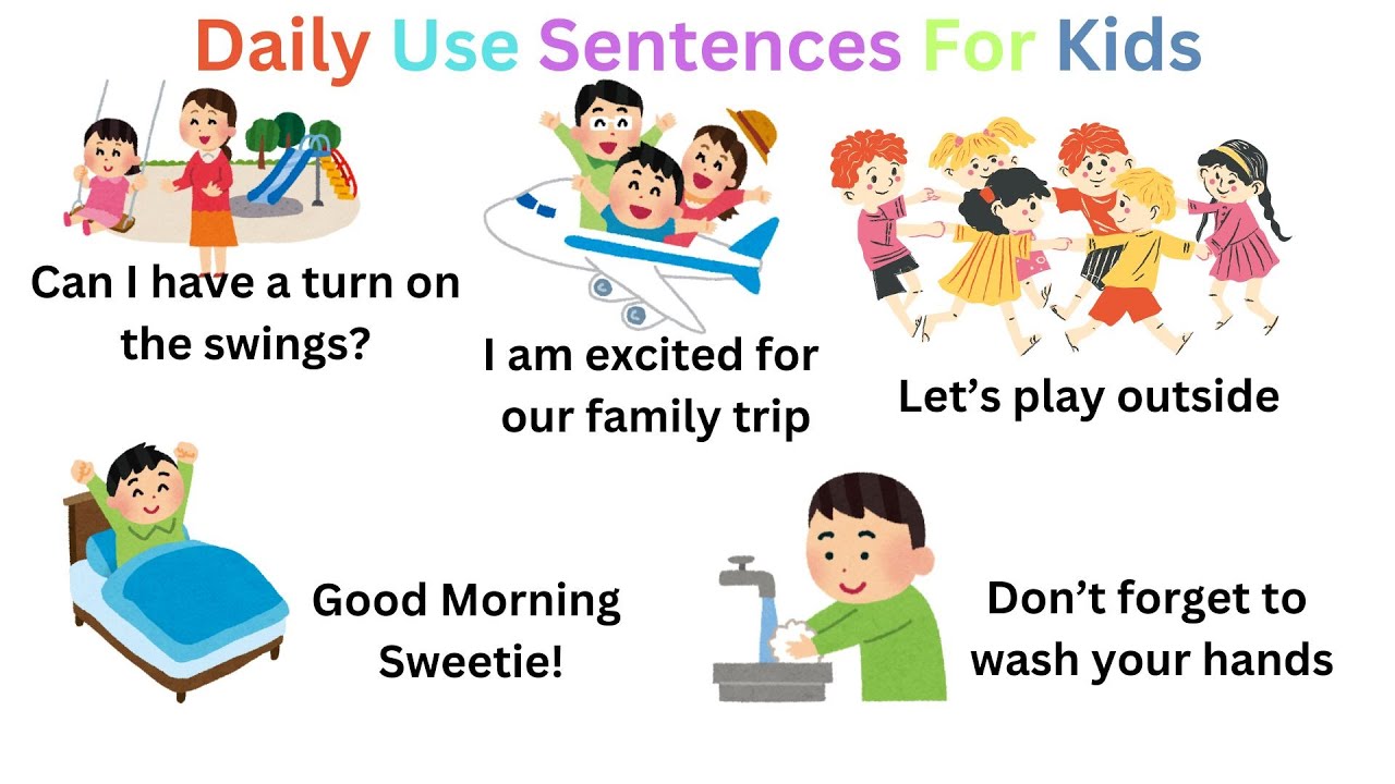 Daily use sentences for kids || #english #learnenglish #englishforkids ...