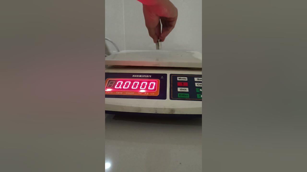 Timbangan elektronik tipe JCS-B max 6kg d=0,2g Std 50g #timbangan #calibrations #alatukur - YouTube