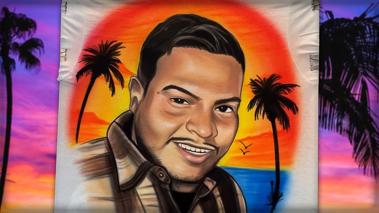 Custom Portrait Painting Airbrush Art - YouTube