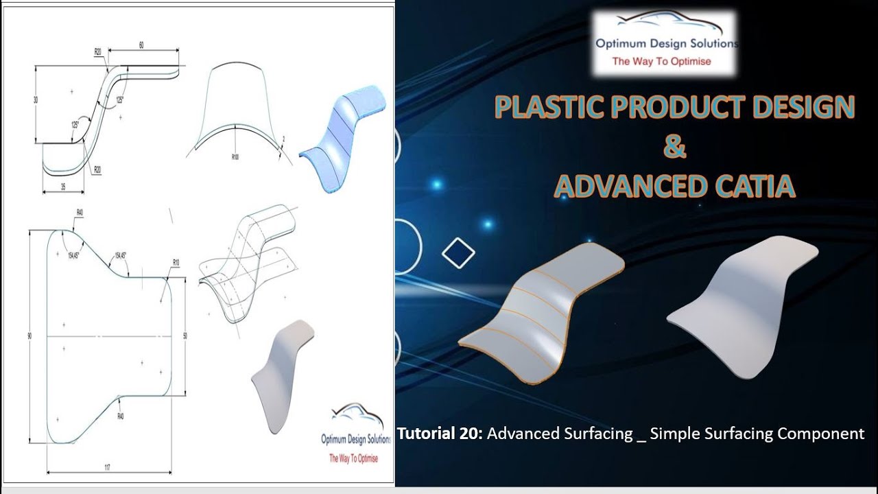 CATIA Surface Design | Plastic Product design & Advanced Catia - YouTube