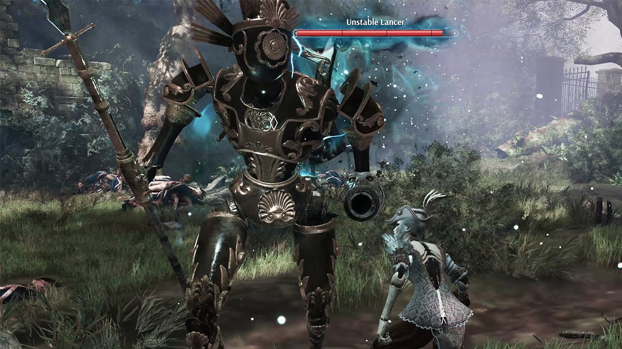 Steelrising - Unstable Lancer Boss Fight - YouTube