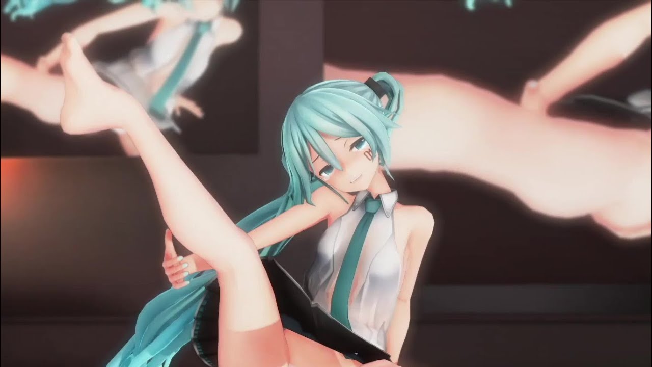 【MMD】ハルジオン（つみ式ミク）豪雨とちょっとアレなモニター Halzion - YouTube