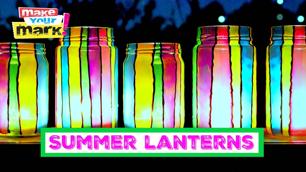 Easy Colorful Summer Lanterns - YouTube