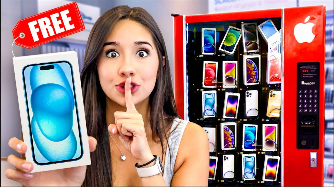 I Opened a FREE iPhone Vending Machine! - YouTube