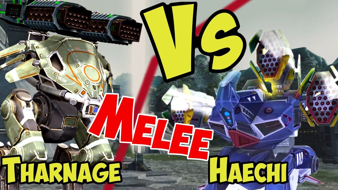War Robots Haechi Vs Tharnage In Melee? Who Wins? - YouTube