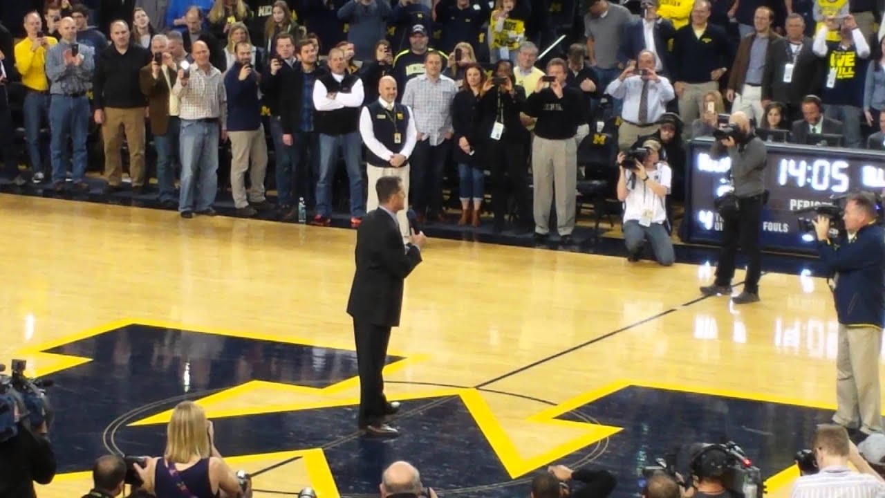 Jim Harbaugh halftime speech - YouTube