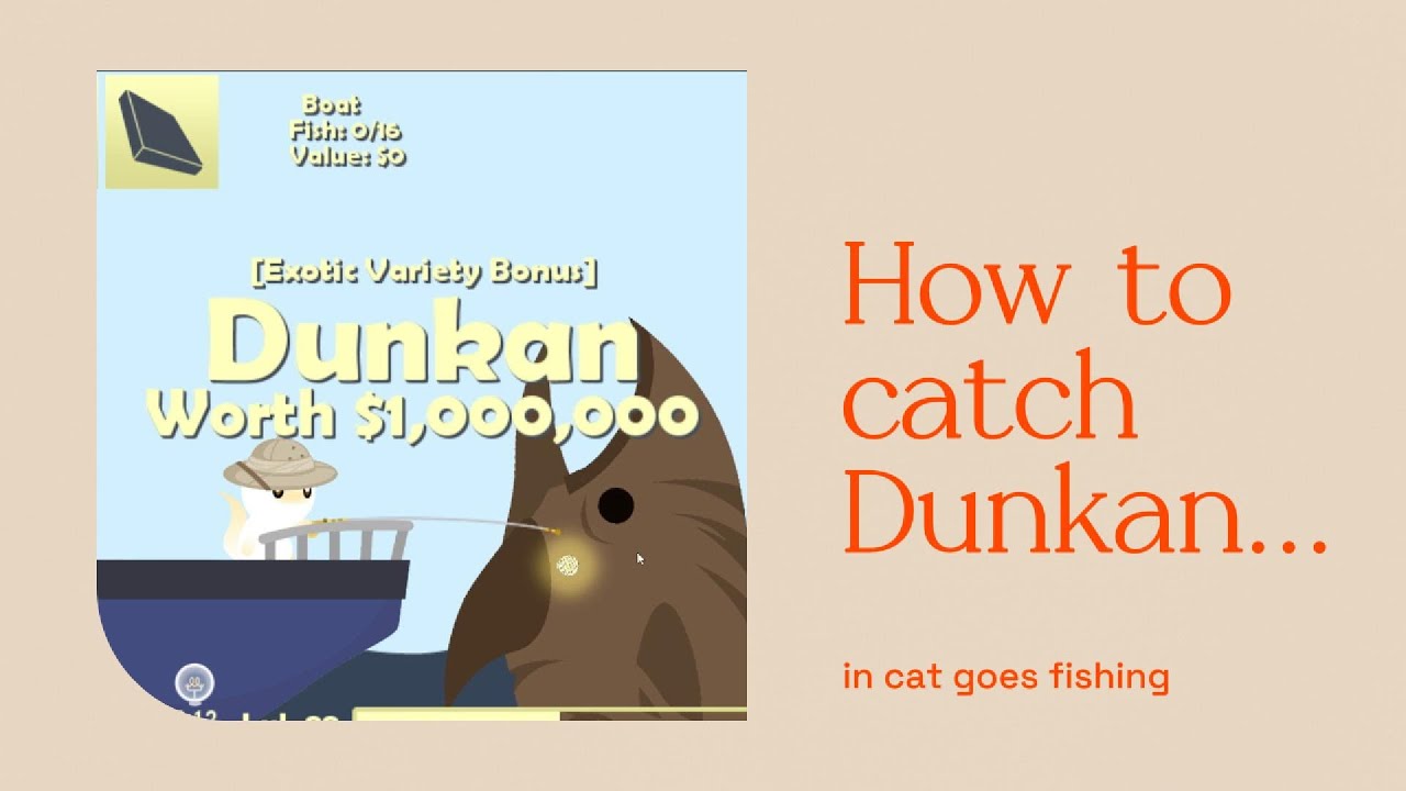 How to catch Dunkan? Cat goes fishing. - YouTube