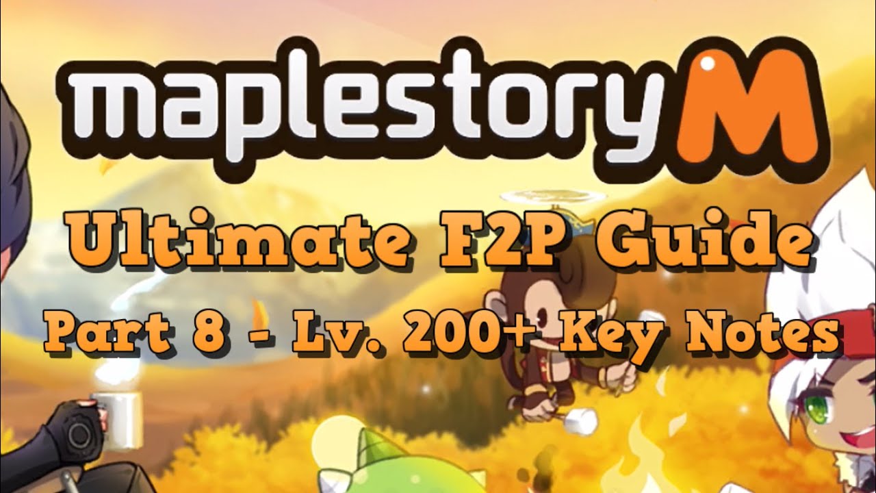 MapleStory M Unfunded Shortcuts Guide for Beginners(8) (Lv. 200+ Key ...