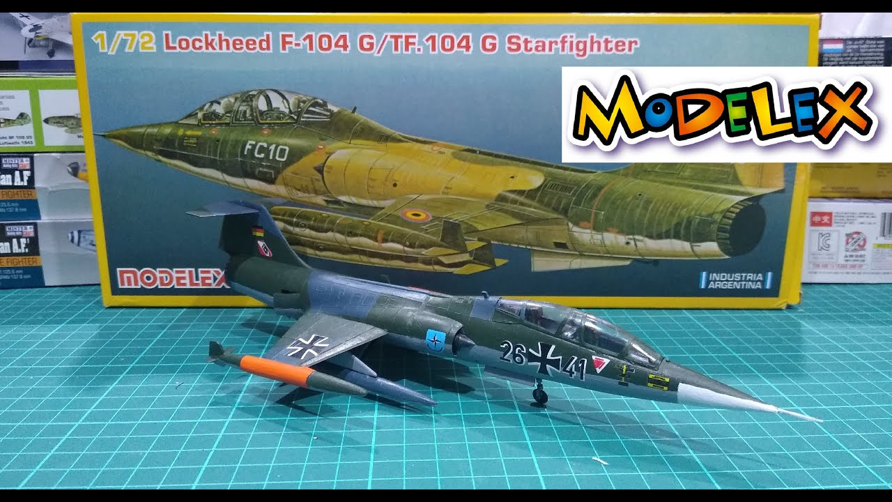 Modelex Lockheed F-104 G/ TF-104 Starfighter 1/72 - YouTube