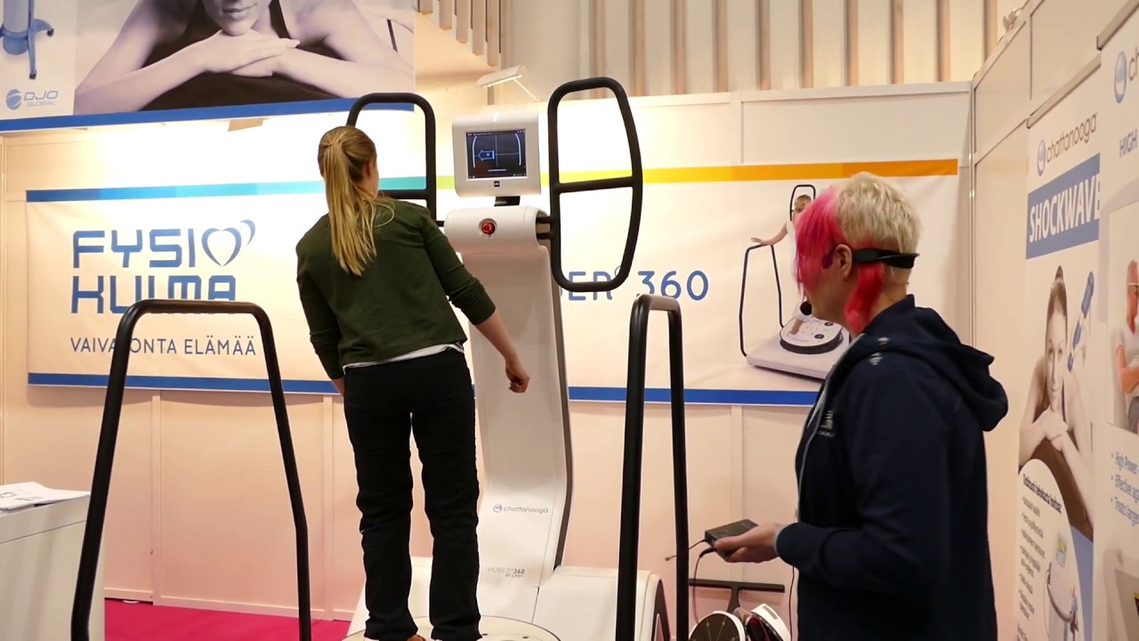 DJO GLOBALin Huber-demo Fysioterapia-messuilla - YouTube
