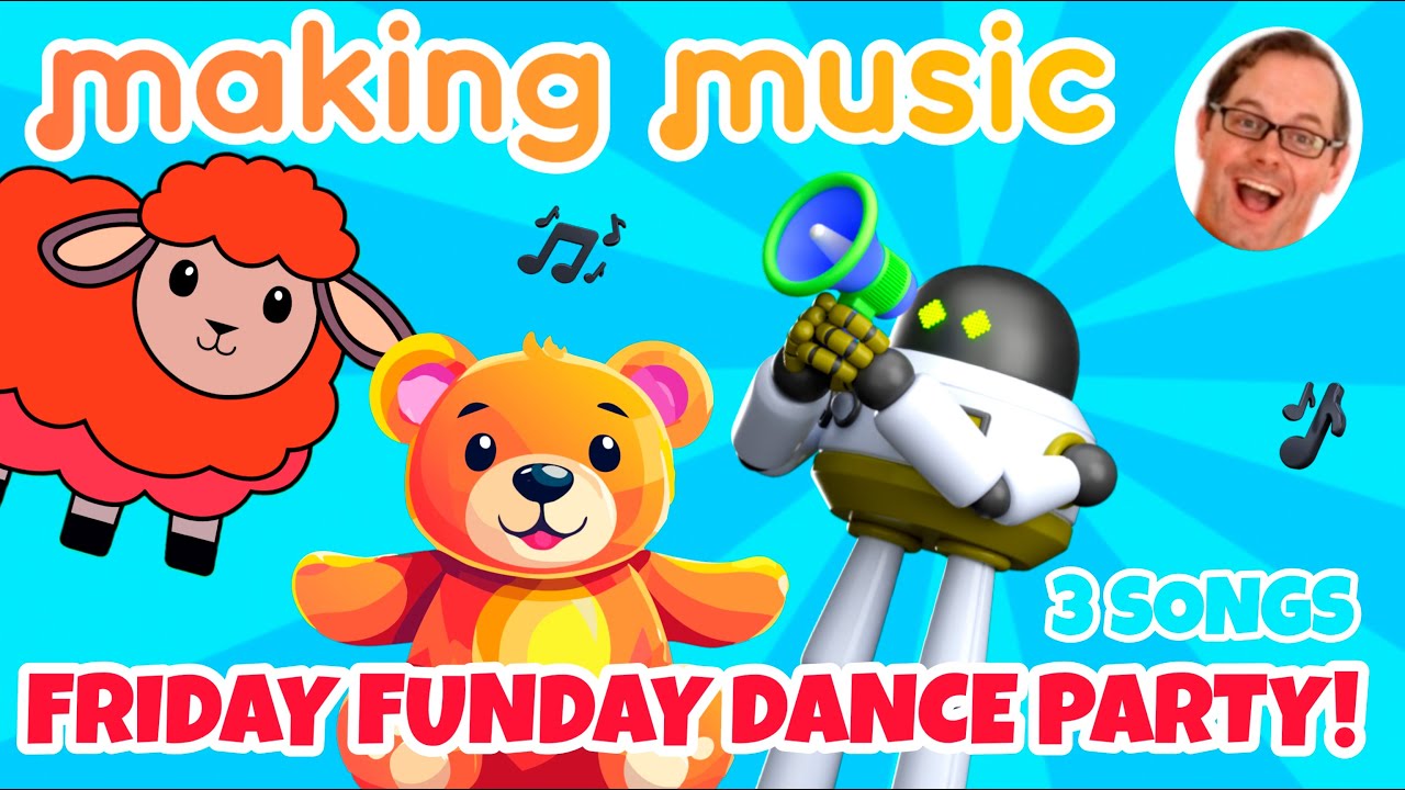 🎉 3 Fun Dance Songs for Kids! | Friday Funday Dance Party Compilation ...