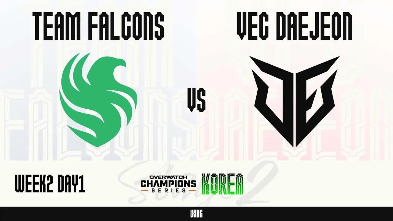 TEAM FALCONS vs VEC DAEJEON l 2024 OWCS KOREA STAGE2 WEEK2 DAY1 - YouTube