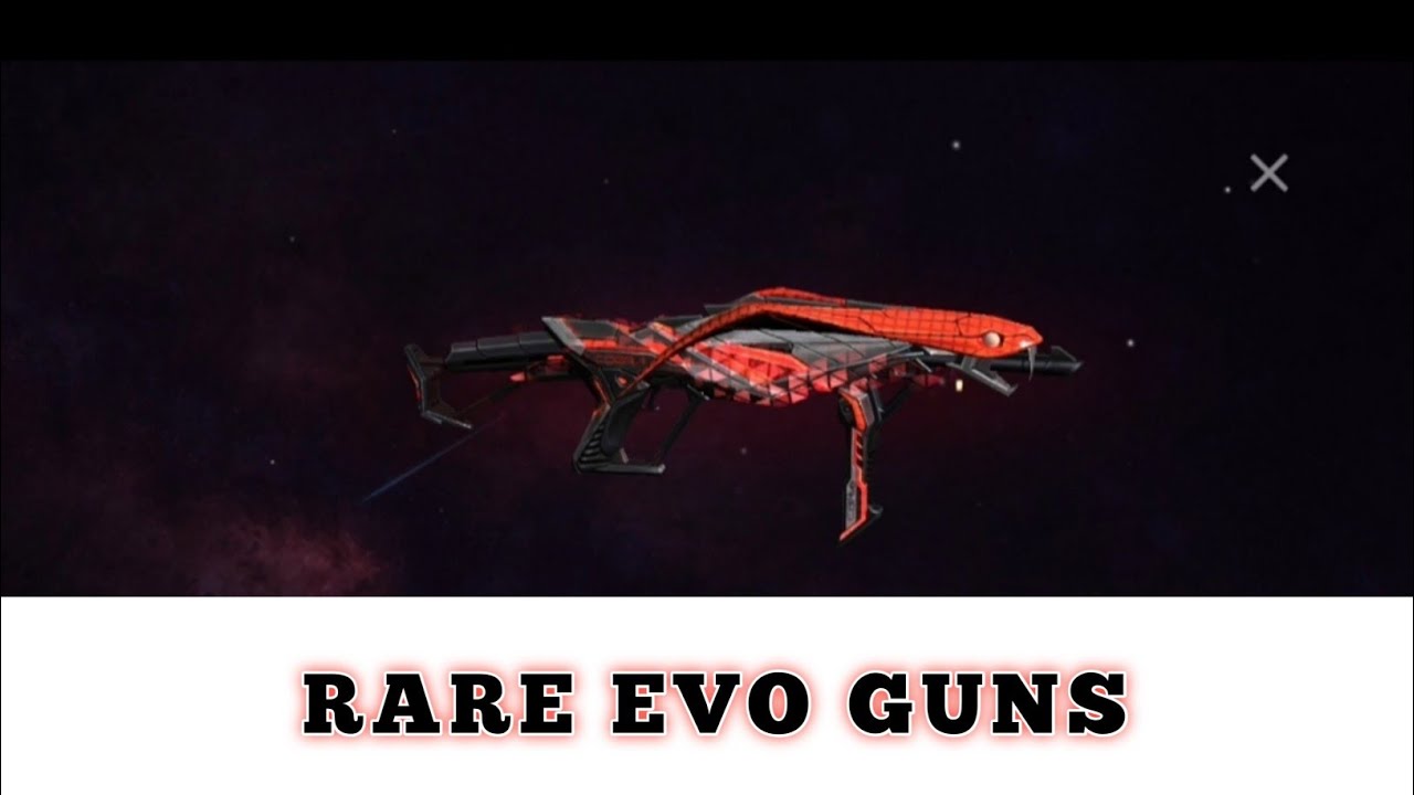 RARE EVO GUNS IN MY FREE FIRE ACCOUNT 🥰🙊 - YouTube