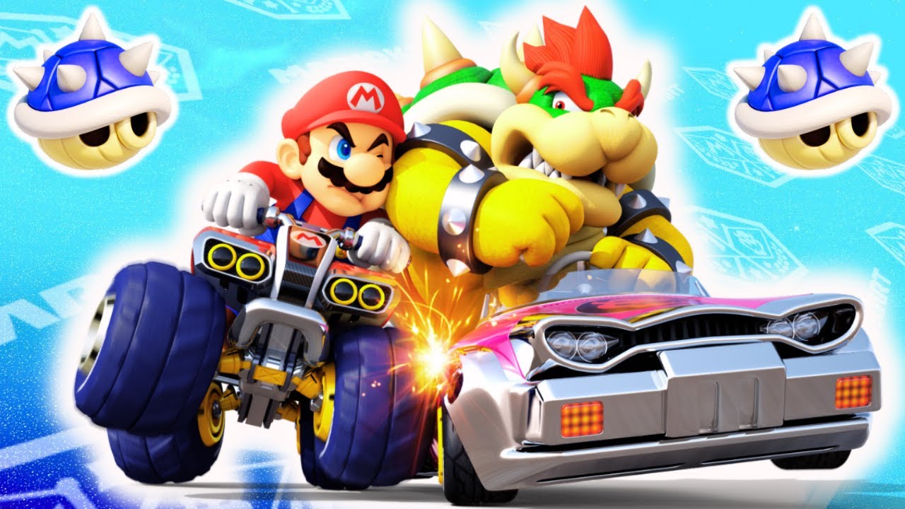 The Battle of Blue Shells - Mario Kart 8 Deluxe DLC - YouTube