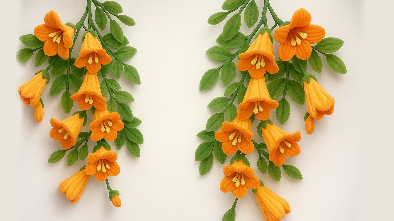 So Simple, So Stunning! diy pipe cleaner flower 😍 How to make Trumpet ...