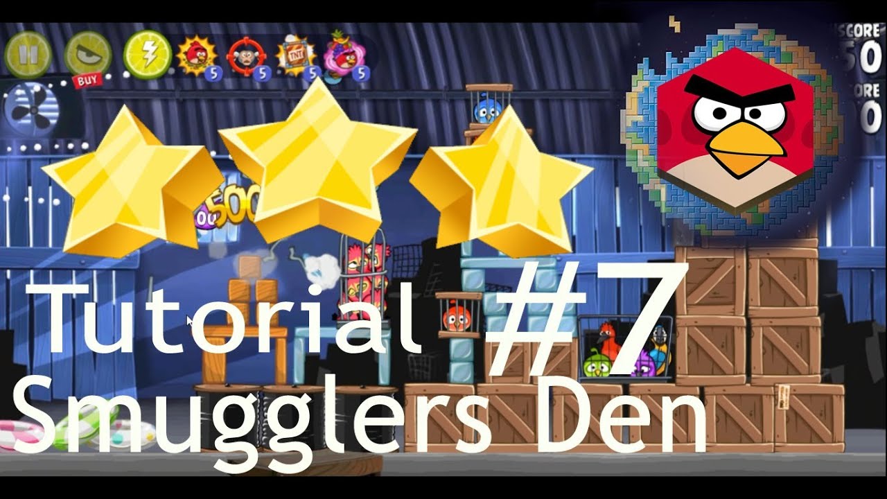 Angry Birds Rio Smugglers Den 7 Walkthrough 3 Star HD Tutorial © - YouTube