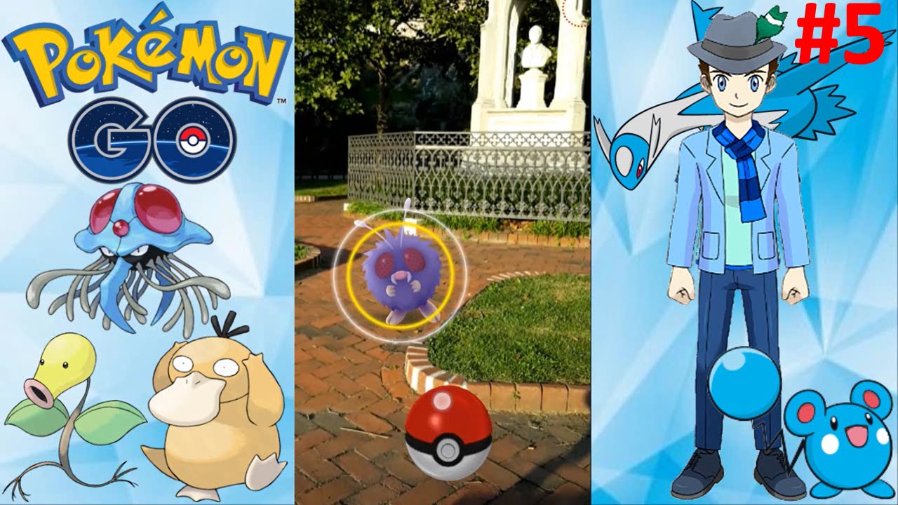 Let's Play Pokemon Go: Part 5 - Along The River - YouTube