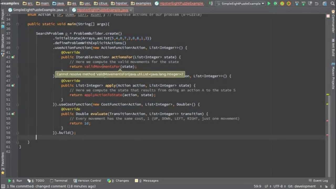 Solving 8-Puzzle problem in Java with Hipster4j - YouTube