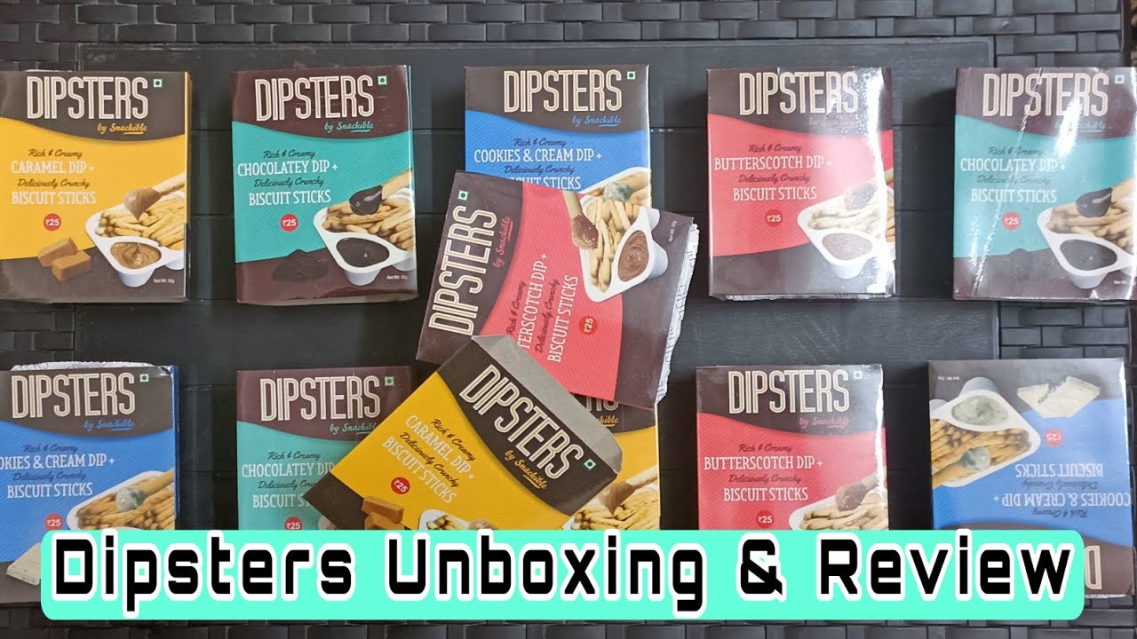 Unboxing Of Dipsters | Dips & sticks taste| Geniune Review | - YouTube