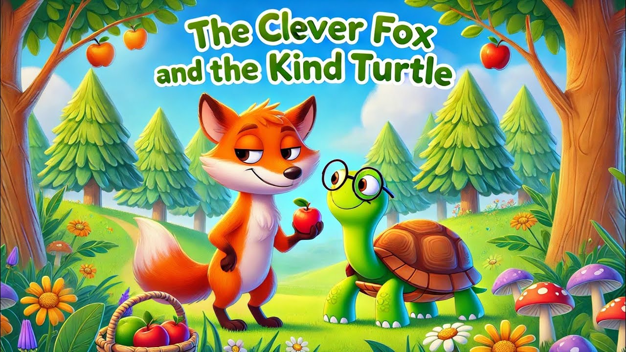 "The Clever Fox and the Kind Turtle 🦊🐢 | A Must-Watch Moral Story for ...
