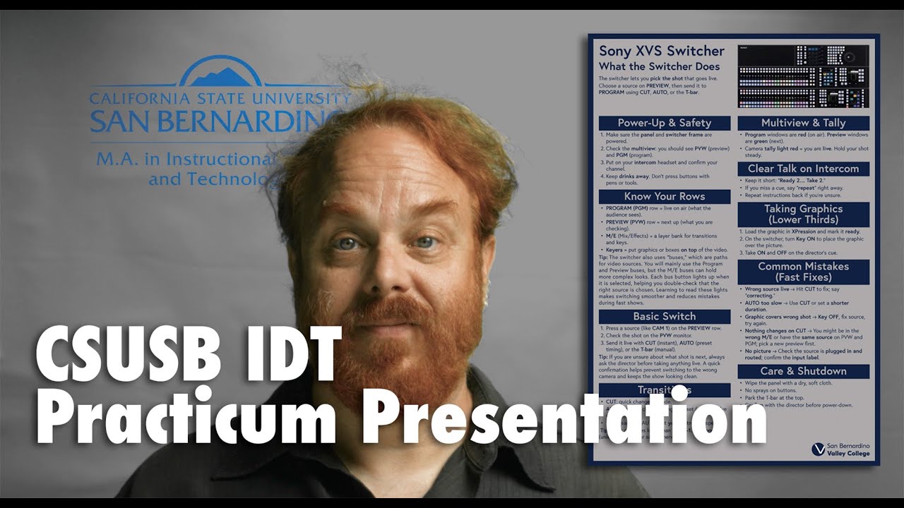 Master's Practicum Presentation, CSUSB IDT - YouTube